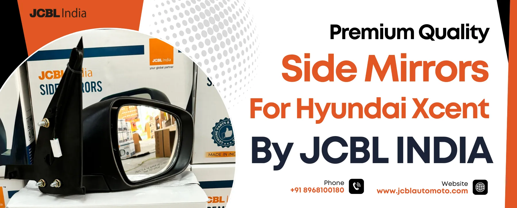 Top Quality Side Mirror Manufacturer For Hyundai Xcent